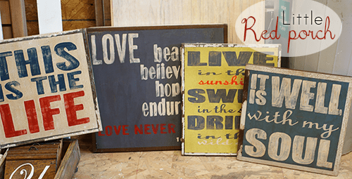 DIY Rustic Hand Painted Signs from Reclaimed Wood – Saved By Love Creations