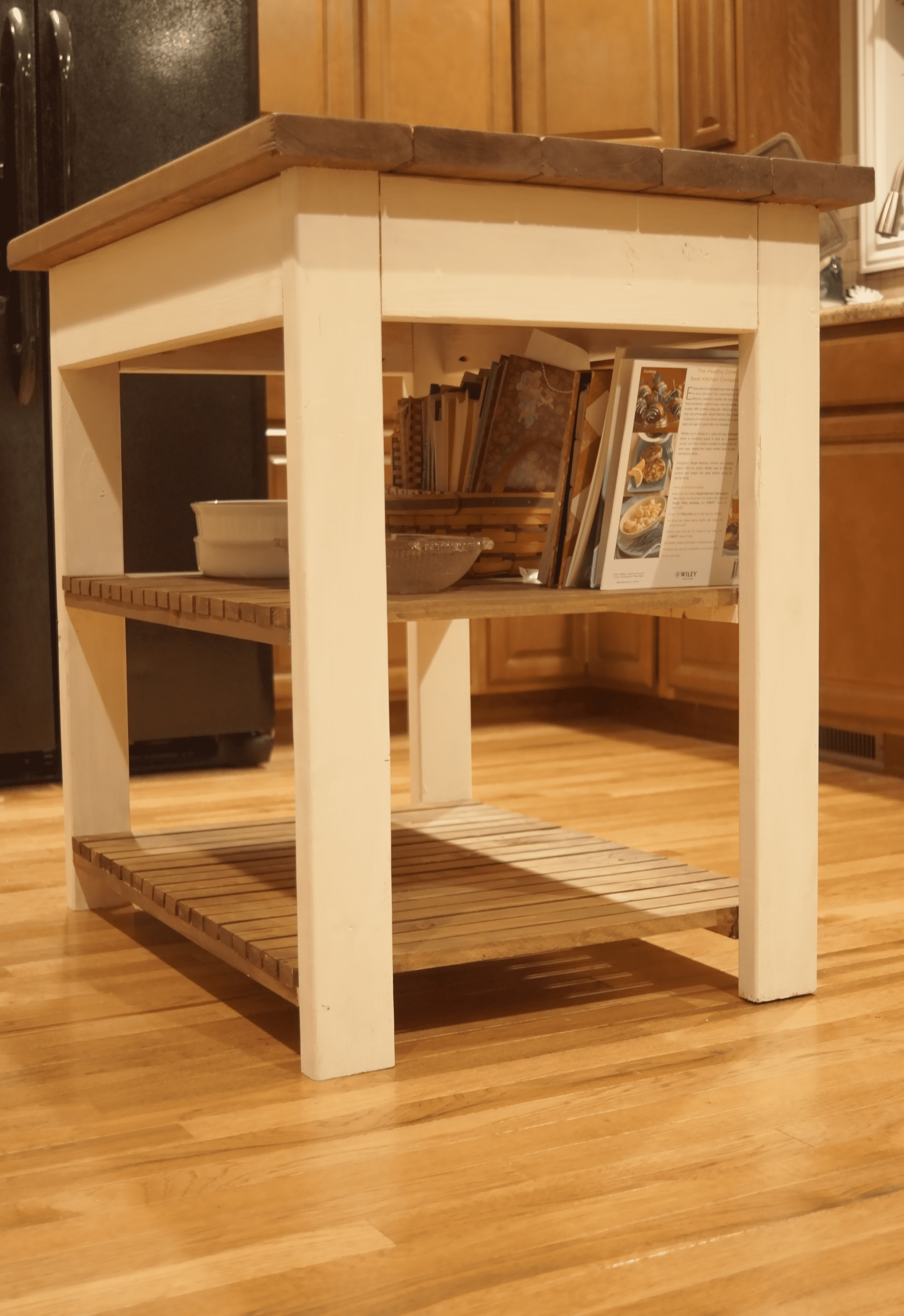 Butcher block island small store