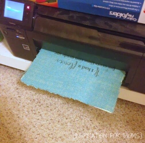 How to Print on Burlap with Free Spring Printable and DIY – Saved By ...